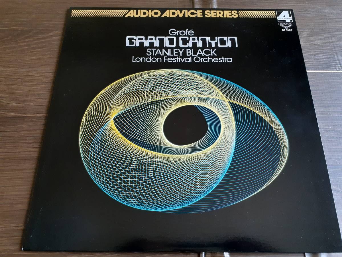 【やや傷や汚れあり】L4205 LP /GT9189/ ブラック / グローフェ：組曲「大峡谷」/ロンドン・フェスティヴァル管、グリ ...