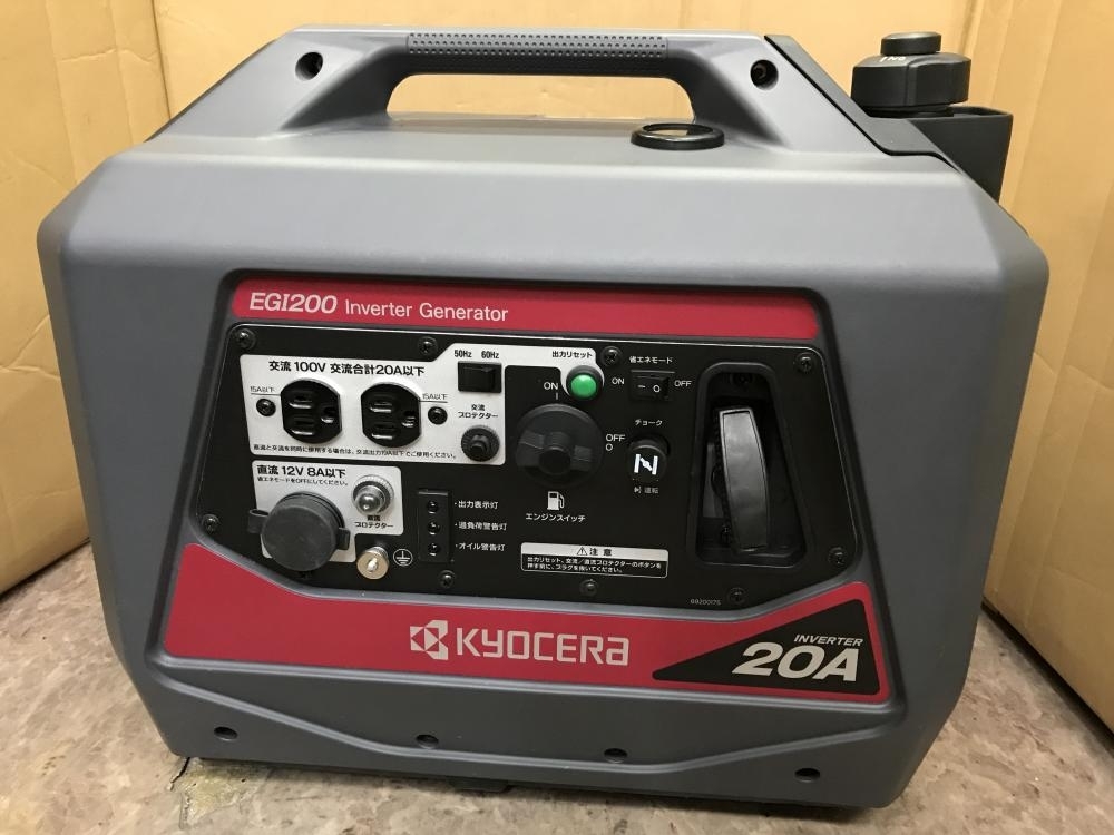 【傷や汚れあり】004★おすすめ商品・店頭引取限定商品★京セラ KYOCERA 発電機 EGI200 ※ツールオフ西東京店引取限定商品 の落札 ...