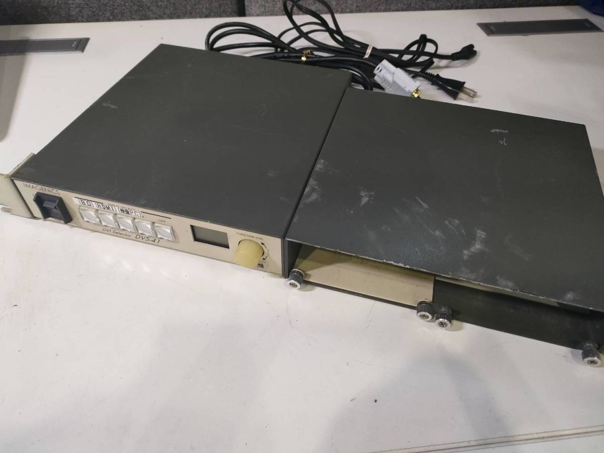 【全体的に状態が悪い】0411/2226 IMAGENICS/イメージニクス DVIセレクター DVS-41 通電確認のみ ジャンク の落札情報詳細| ヤフオク落札価格情報 オークフリー