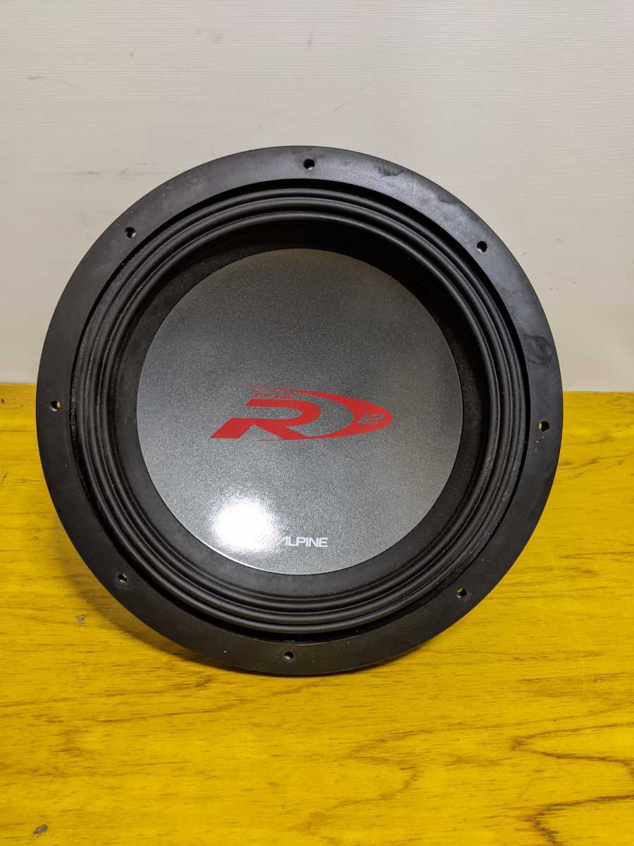 【やや傷や汚れあり】アルパイン サブウーハー SWR-1242D 12インチ Type R12 動作確認済み ALPINE ウーハー カー ...