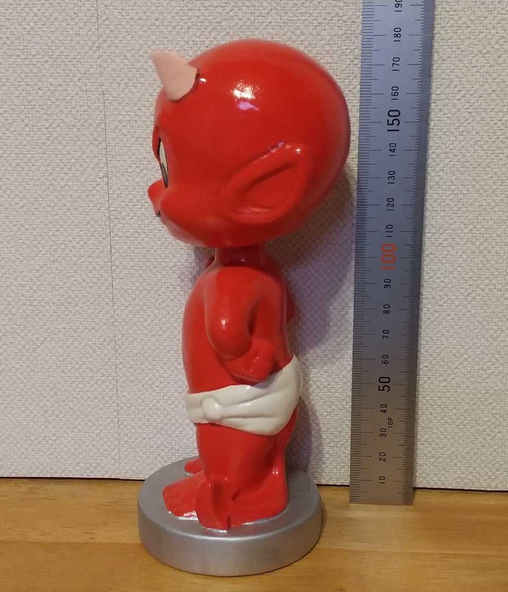 【やや傷や汚れあり】レッド デビル ボビングヘッド フィギュア 陶器製 高さ約18㎝ / RED LITTLE DEVIL bobble ...