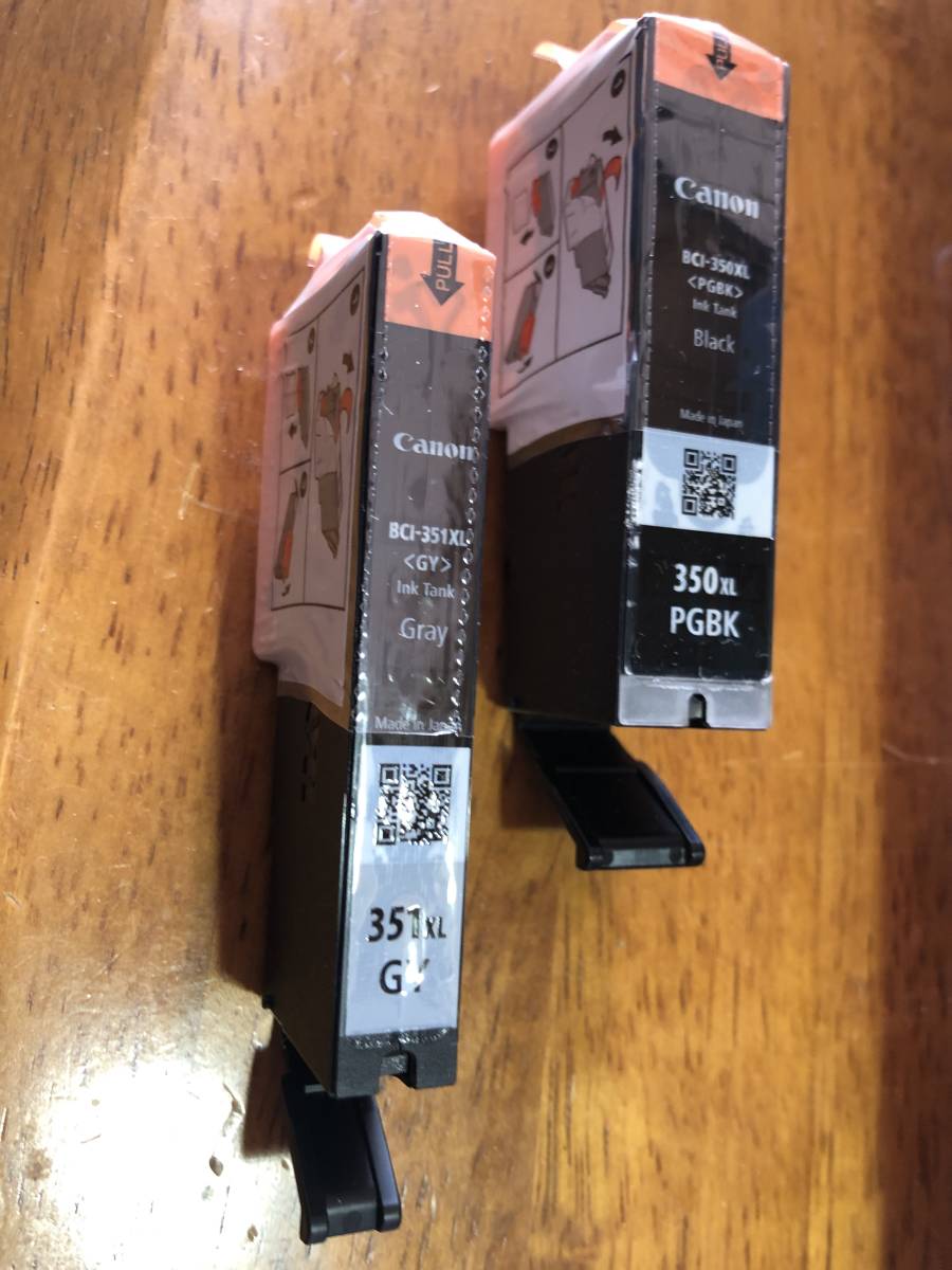 【未使用】Canon純正インクカートリッジ BCI-351XL＜GY＞とBCI-350XL＜PGBK＞の2本の落札情報詳細 - ヤフオク落札価格検索 オークフリー