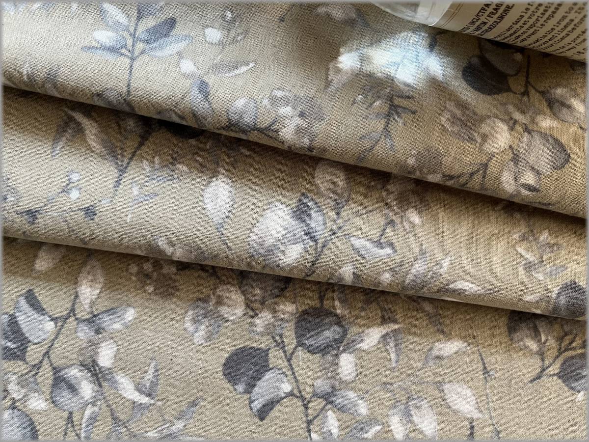 【未使用】mets★5m*綿麻シーチング*エンゼルソフト加工*草花*sand beige*31Aの落札情報詳細 - ヤフオク落札価格検索 オークフリー