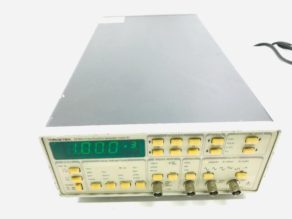 【傷や汚れあり】★Wavetek Model 81 50 MHzパルス/機能発生器 PULSE/FUNCTION GENERATOR★の落札 ...