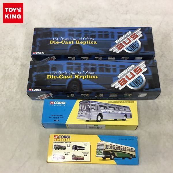 【全体的に状態が悪い】1円〜 CORGI 1/50 GM FISHBOWL NEW YORK CITY TRANSIT AUTHORITY ...