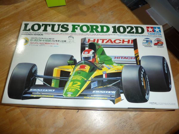 【傷や汚れあり】1/20 ロータスフォード102D（ハッキネン仕様） 塗装済ドライバーつき タミヤ LOTUS FORD 102D ②の落札 ...