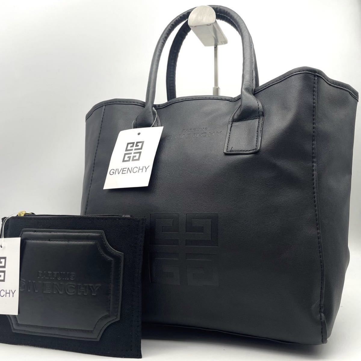 【未使用】1円【新品】GIVENCHY ジバンシー ジバンシィ トートバッグ ビジネスバッグ A4収納 肩掛け レザー 黒 レディース メンズ ユニセックスの落札情報詳細 - ヤフオク落札価格 ...