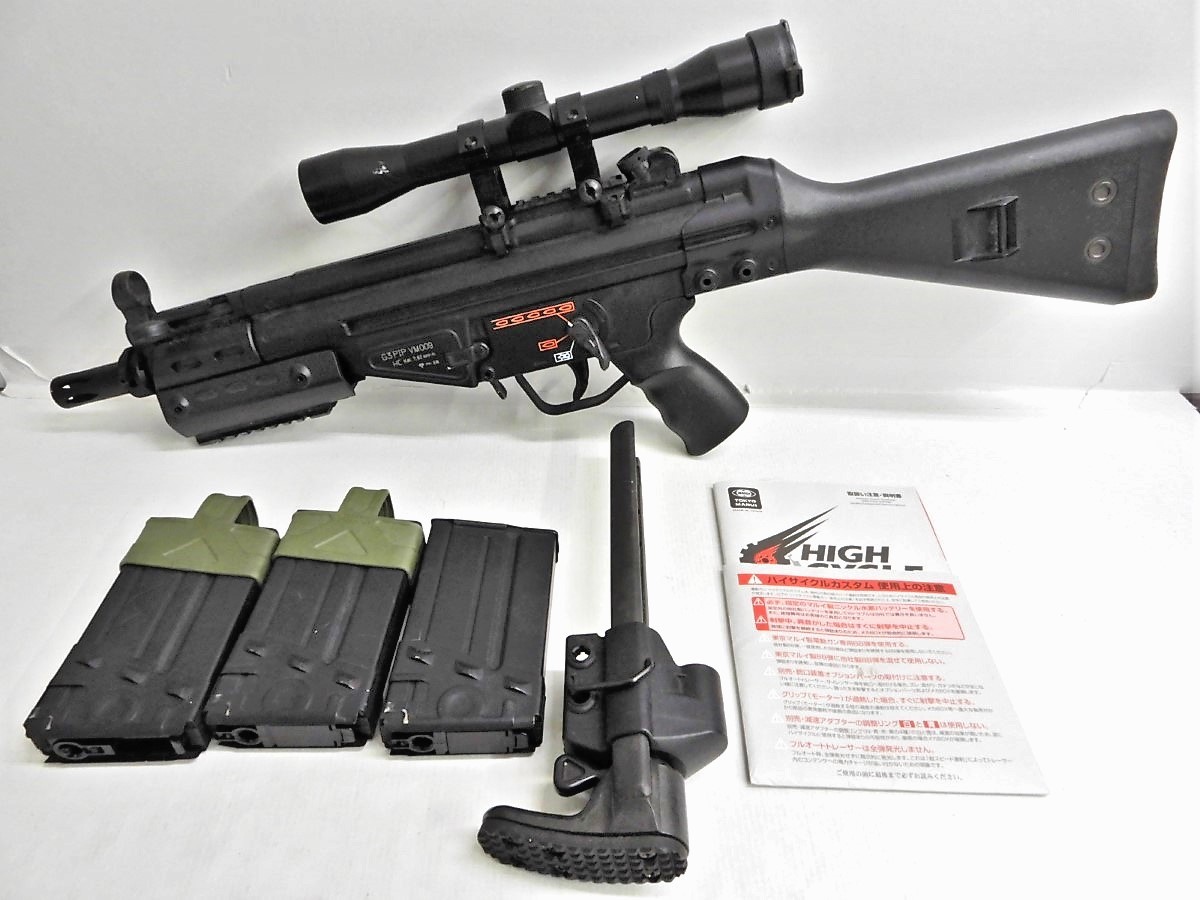 【やや傷や汚れあり】072Z258★【中古品/動作確認済】 TOKYO MARUI/東京マルイ H&K G3 SAS HC ハイサイクル ...