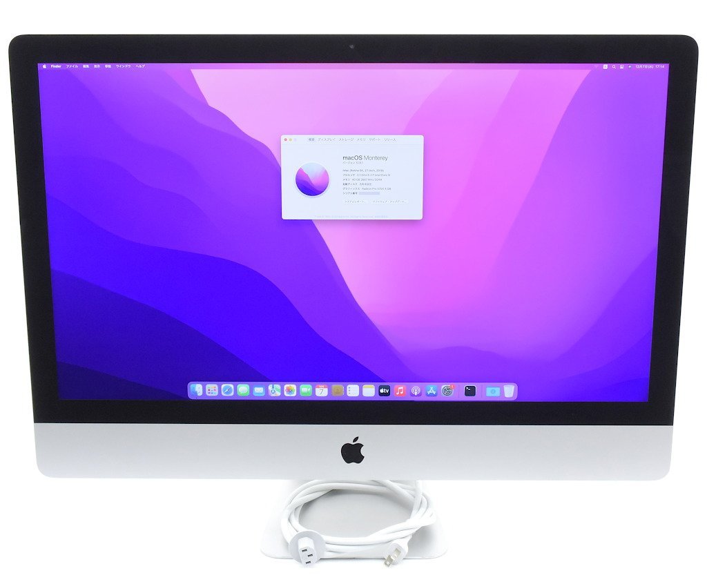 【やや傷や汚れあり】Apple iMac Retina 5K 27インチ 2019 Core i5-8600 3.1GHz 40GB ...