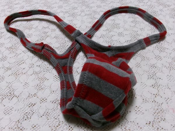 【未使用】メンズ★超ミニ★フルシーム★Tバック★RD/GYストライプ の落札情報詳細| ヤフオク落札価格情報 オークフリー