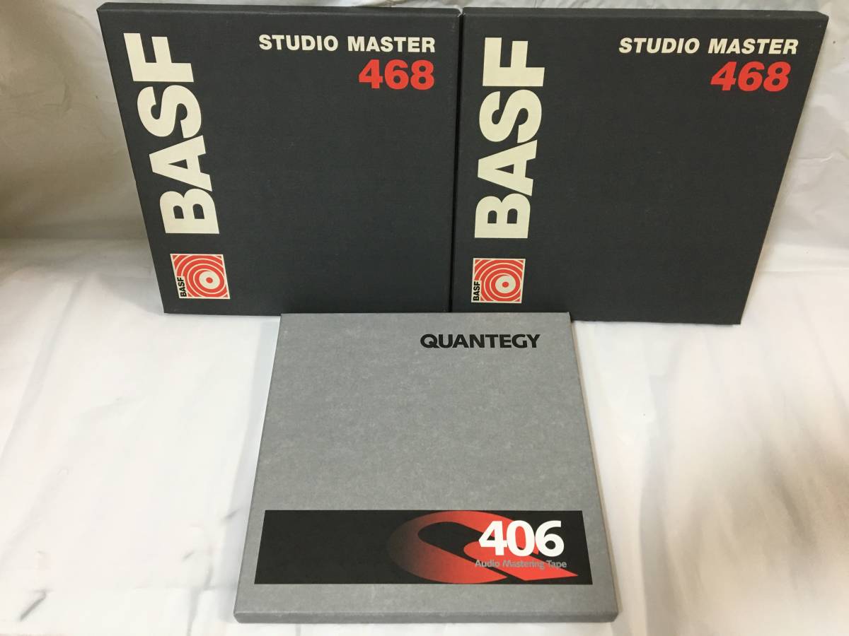 【やや傷や汚れあり】〇B408〇未使用 オープンリール テープ 10号 3本まとめて BASF STUDIO MASTER SM 468 D ...