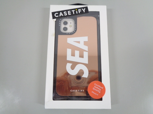 【未使用】新品 未使用品 WIND AND SEA ウィンダンシー CASETiFY ケースティファイ iPhone 11 アイフォン ケース カバー ミラー ピンク ゴールド 白の落札情報 ...