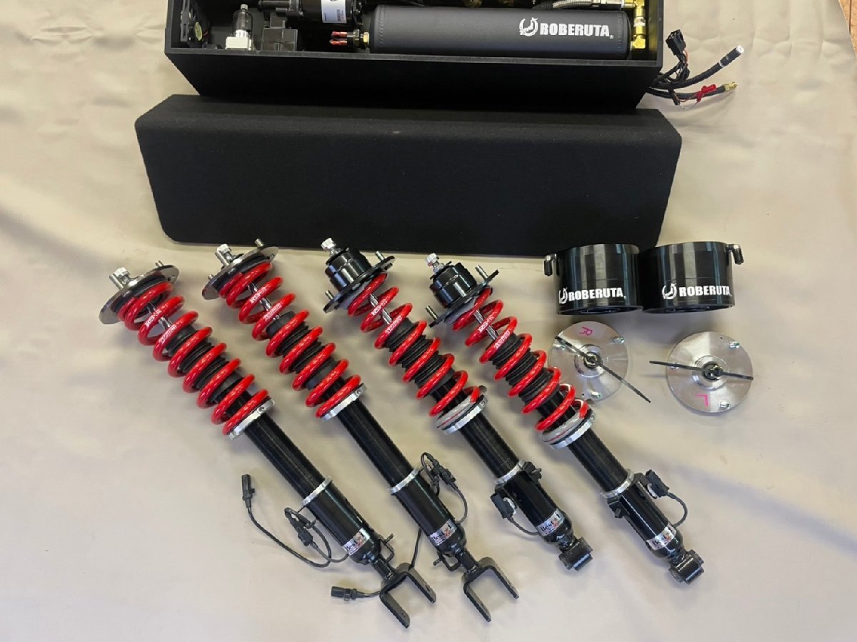 【目立った傷や汚れなし】ROBERUTA CUPエレクトロ RSR車高調 SET Best I Active レクサス LC500 LEXUS ロベルタカップ ローダウン URZ100 ...