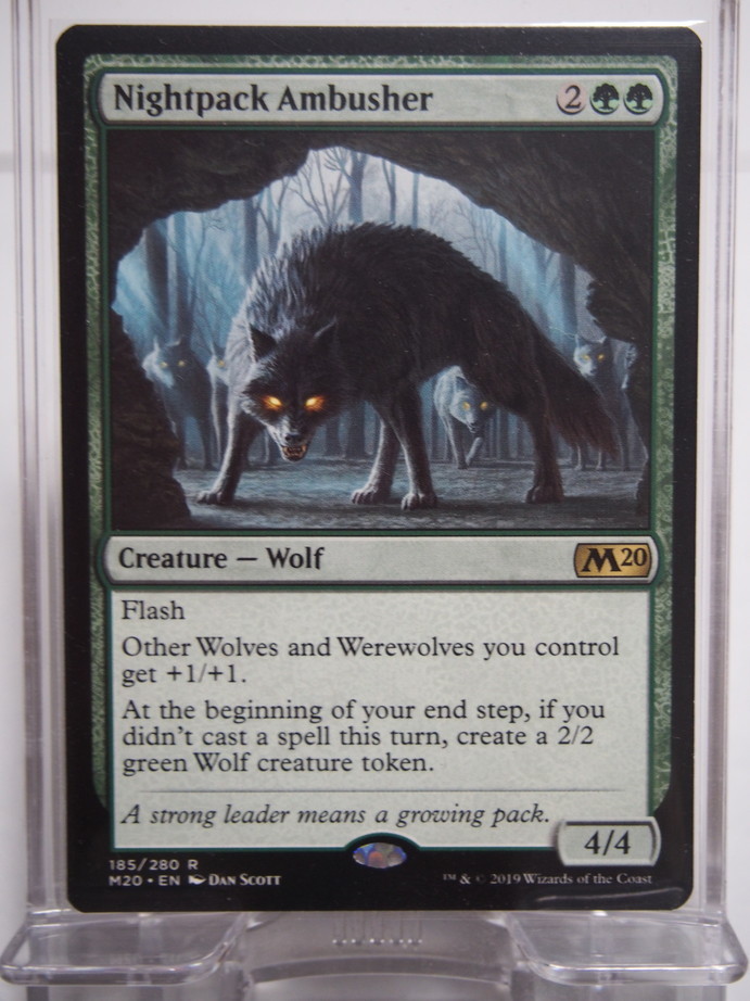MTG foil 英語版 夜群れの伏兵 Nightpack Ambusher プロモ版 ②の落札情報詳細 - ヤフオク落札価格検索 オークフリー