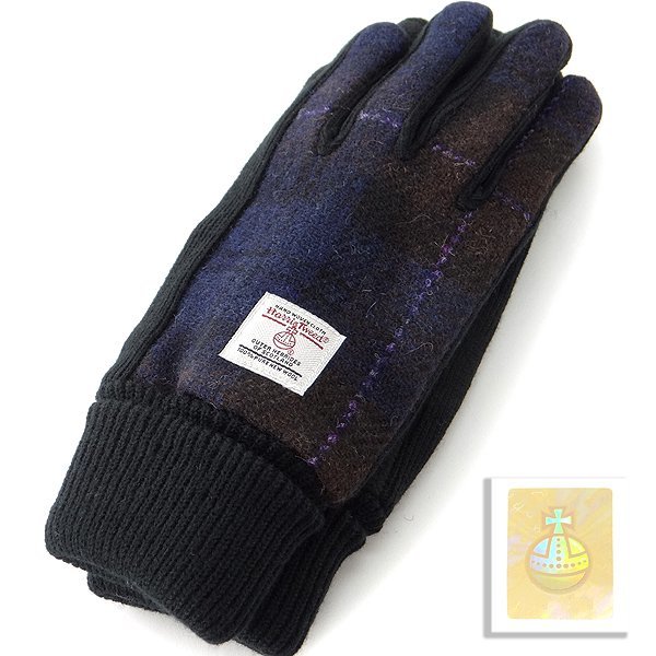 【未使用】新品 ベースコントロール ハリスツイード フリース ニット グローブ F 紺 茶 黒 【K22005】 秋冬 メンズ BASE CONTROL Harris Tweed 手袋の落札 ...