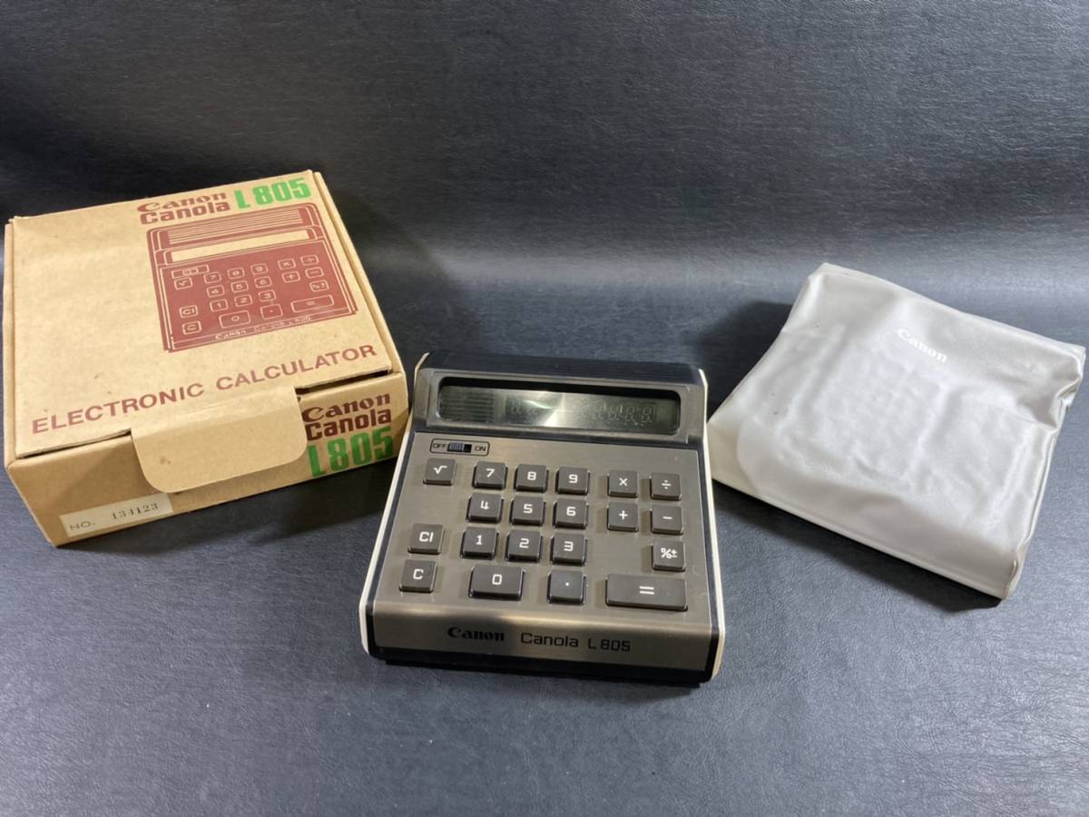 【全体的に状態が悪い】(101)Canon キャノン Canola キャノーラ L805 電卓 アンティーク ヴィンテージ 昭和レトロの落札 ...
