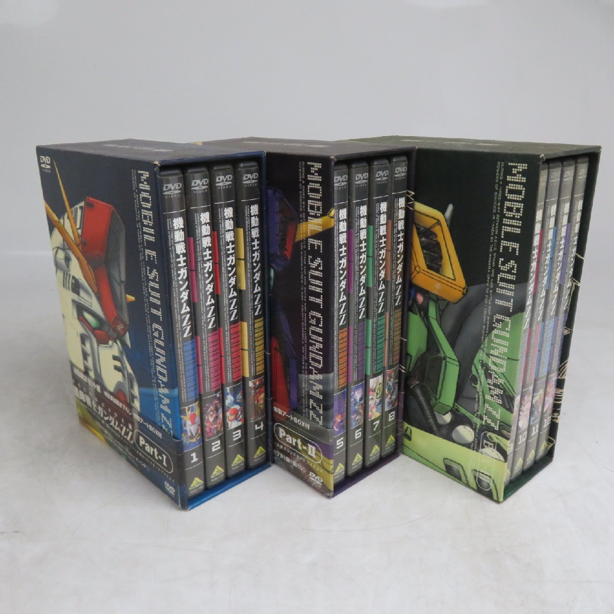 【やや傷や汚れあり】機動戦士ガンダムZZ DVD メモリアルボックス 初回限定セット組 Part-1～Ⅲ 全3BOX 収納BOX付き 全12巻 / 80 (F009719K)の落札情報詳細 ...
