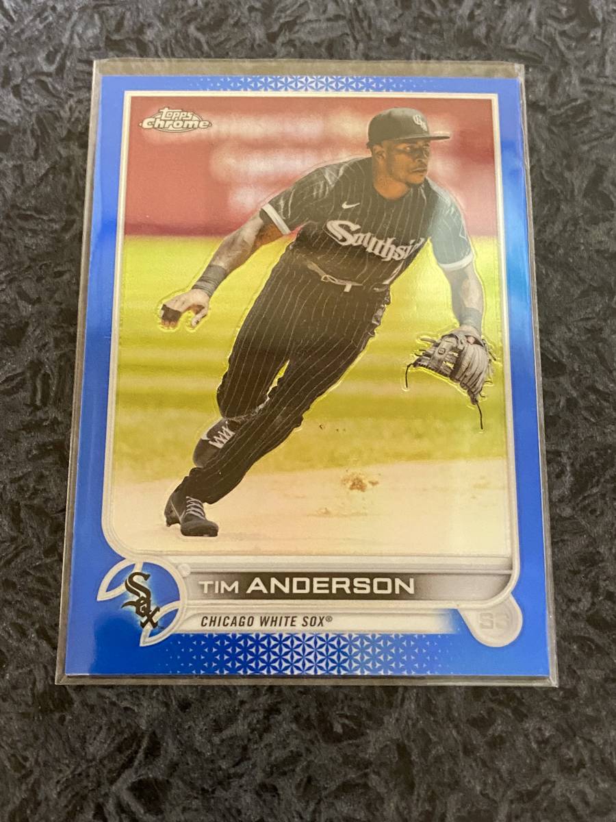 【未使用に近い】2022 TOPPS CHROME BASEBALL Blue Refractor /150 TIM ANDERSON の落札 ...