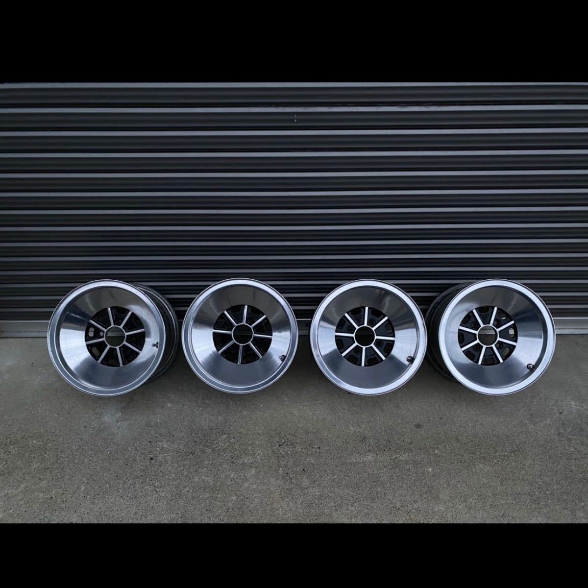 【傷や汚れあり】FORTRAN DRAG-1 フォートラン ドラッグ1 7jx14 -2 PCD114.3 4穴 深リム 旧車 ハコスカ ケンメリ 510 ブルーバード ジャパン スカイライン ...