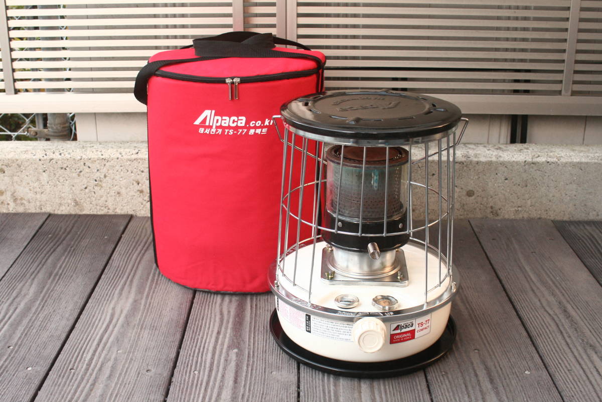 【傷や汚れあり】 アルパカ ストーブ コンパクト TS-77 純正ケース付 ALPACA 検索( キャンプ 暖房 石油 灯油 ストーブ コンロ ...