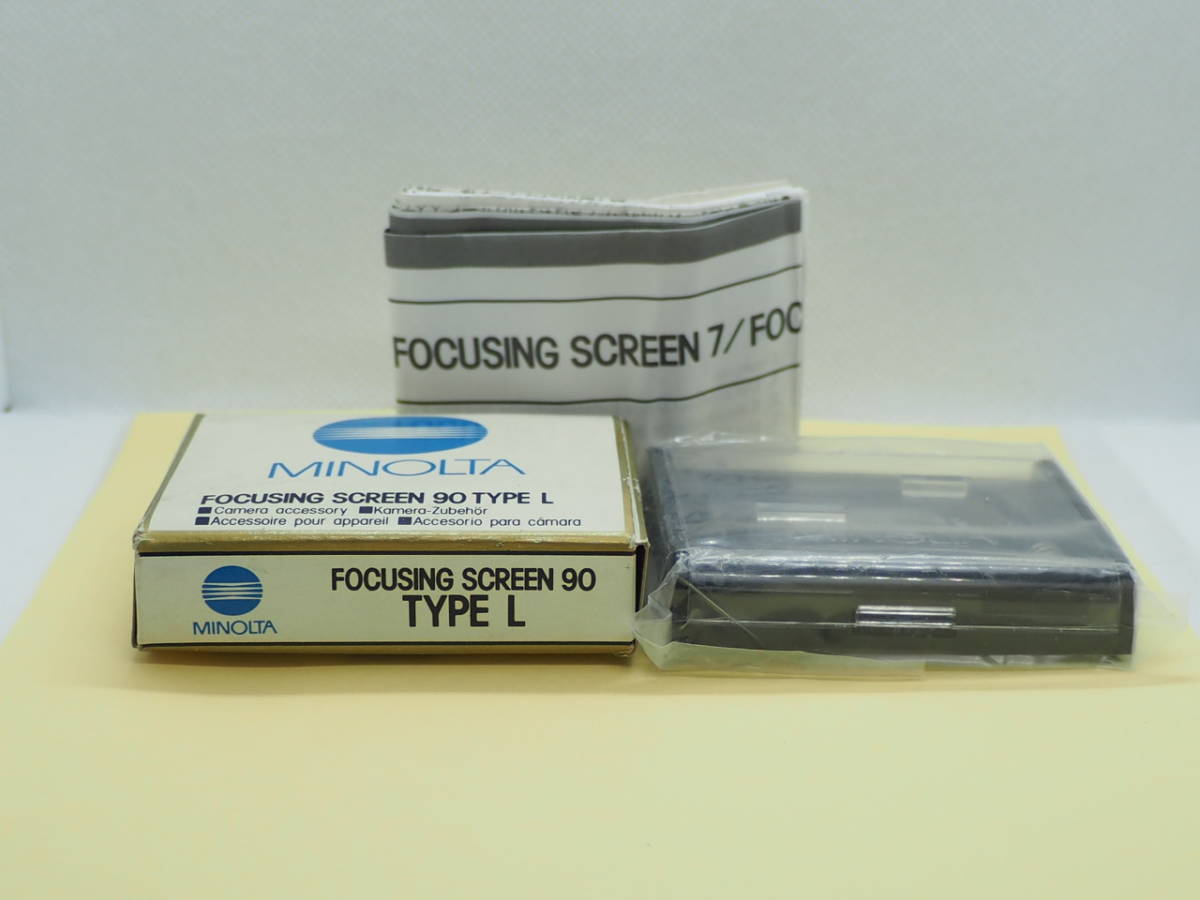 【未使用】MINOLTA ミノルタ FOCUSING SCREEN 90/70 TYPE PM 取説付 M-FS-842 の落札情報詳細 ...