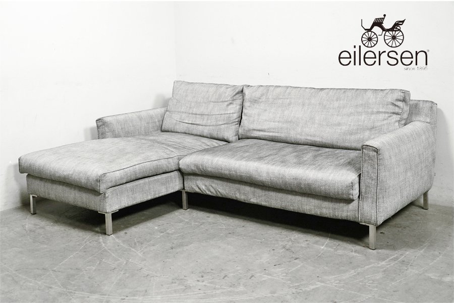 【未使用に近い】720 短期展示 極美品 eilersen(アイラーセン) Streem line(ストリームライン) 2人掛けソファ(2シーター) ACTUS(アクタス) 北欧40万の落札 ...