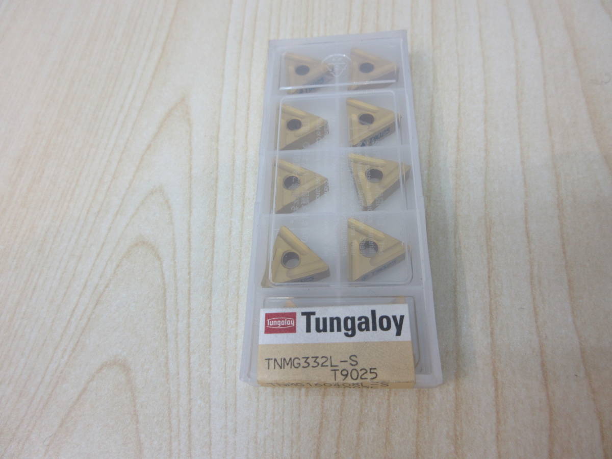 【未使用】18277 新品 未使用 Tungaloy タンガロイ チップ TNMG160408L-S 332 T9025 三角形 10個入り ...