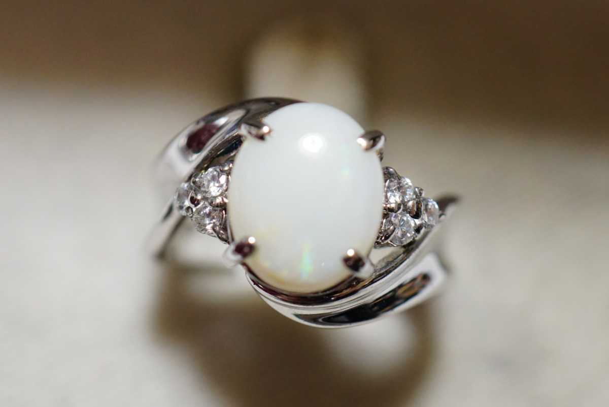 【やや傷や汚れあり】679 天然オパール リング 指輪 約14号 ヴィンテージ アクセサリー SILVER刻印 天然石 アンティーク opal 宝石 カラーストーン 装飾品の落札情報詳細 ...