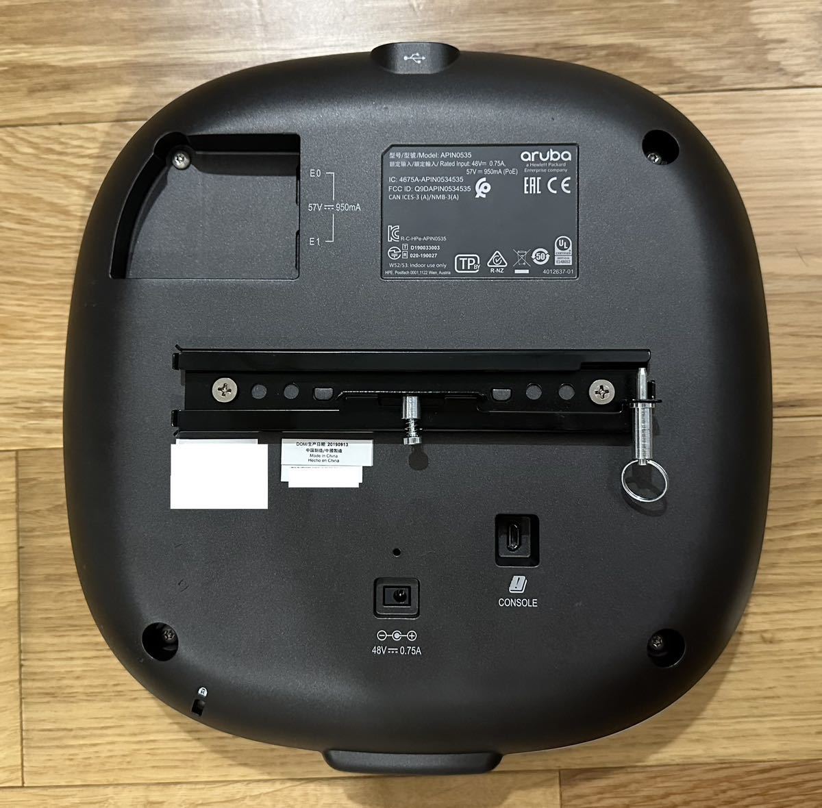 【目立った傷や汚れなし】HPE Aruba AP-535 Unified AP Wi-Fi 6 キャンパスアクセスポイント ACアダプター ...