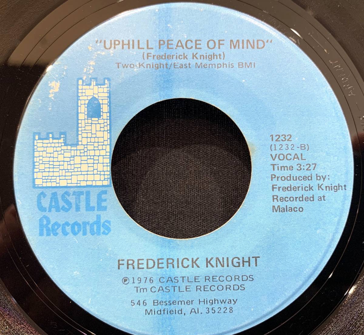 【目立った傷や汚れなし】【EP】Frederick Knight - Claim To Fame / Uphill Peace Of Mind 1976年USオリジナル CASTLE 1232 ...
