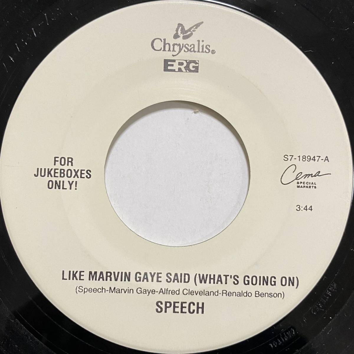 【やや傷や汚れあり】SPEECH LIKE MARVIN GAYE SAID (WHAT'S GOING ON) IMPREGNATED ...