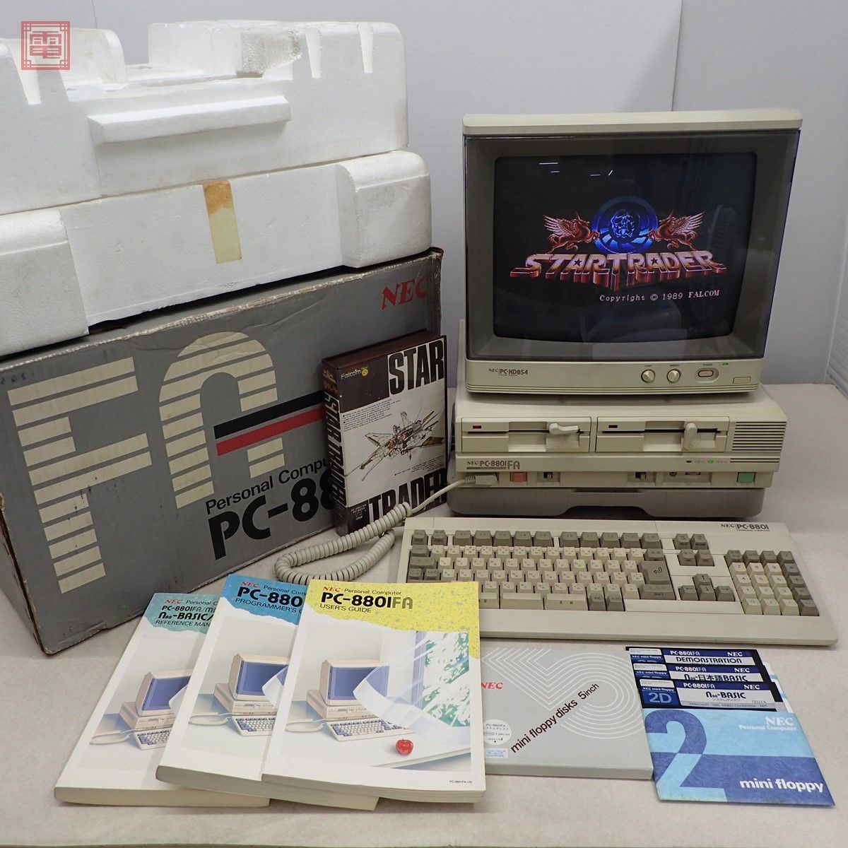 【傷や汚れあり】動作確認済 NEC PC-8801FA 本体 + TYPEAキーボード 箱説付 + モニター PC-KD854 日本電気 1円〜【SPの落札情報詳細 - Yahoo ...