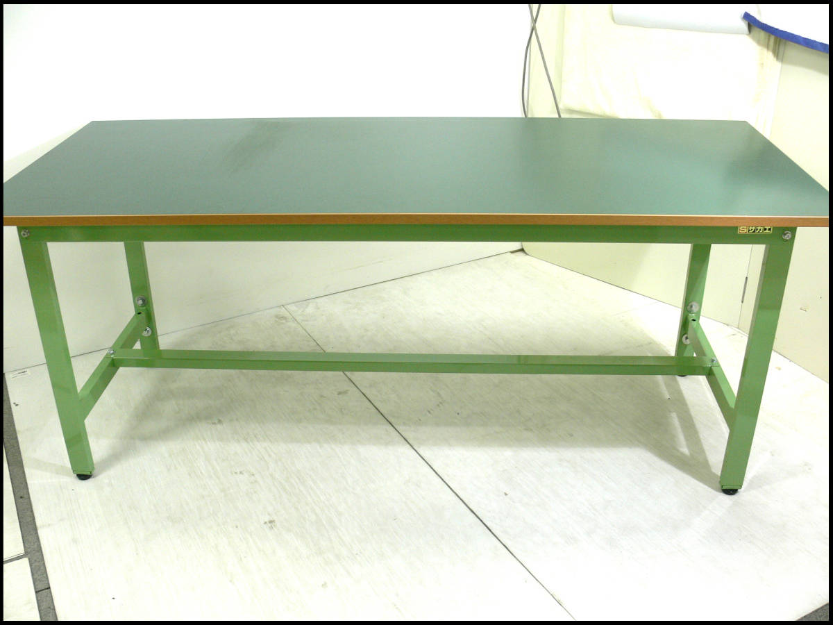 【やや傷や汚れあり】 中古品 サカエ 軽量用天板 KK-1875FT 高さ調節可能ベース NKK-1800B W1800×D750×H700～900 の落札情報詳細 - Yahoo ...