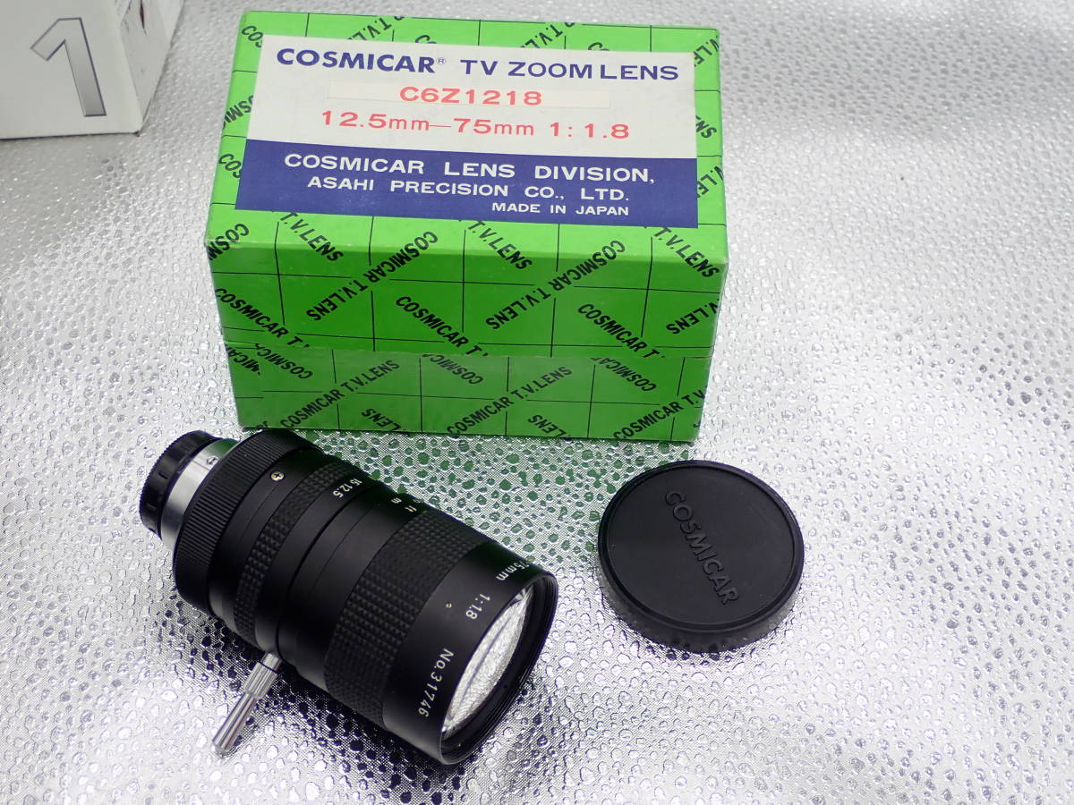 【目立った傷や汚れなし】Cosmicar TV Zoom Lens 12.5-75mm C-mount 箱付きレンズの落札情報詳細 ...