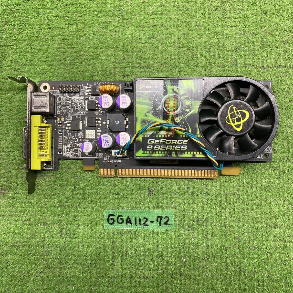 【傷や汚れあり】GGA112-72 激安 グラフィックボード XFX GeForce 9400GT 550M 1GB DDR2 [ PV-T94G-ZAF ] 認識.画像出力のみ確認 中古品 ...