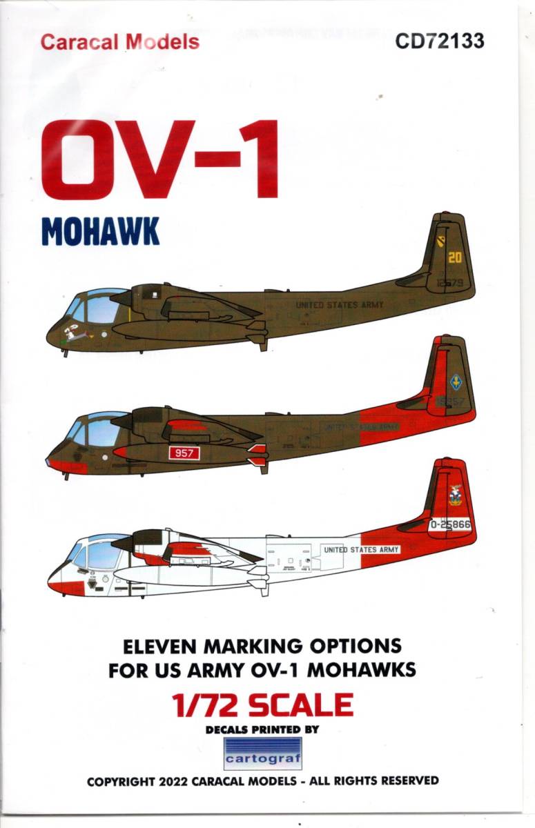 【未使用】1/72 Caracal Models カラカルモデルスデカール CD72133 OV-1 Mohawk の落札情報詳細 - ヤフオク落札価格検索 オークフリー