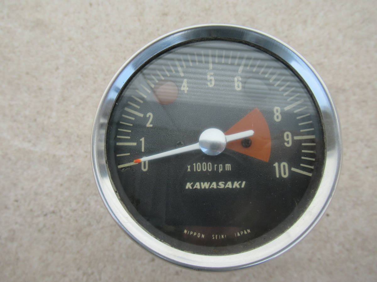 【全体的に状態が悪い】カワサキA1A7用タコメーターケーブル中古品（検索 A1SS A7SS サムライ アベンジャー W1 H1 S1 S2 S3 マッハ 500SS 350SS 250SS ...