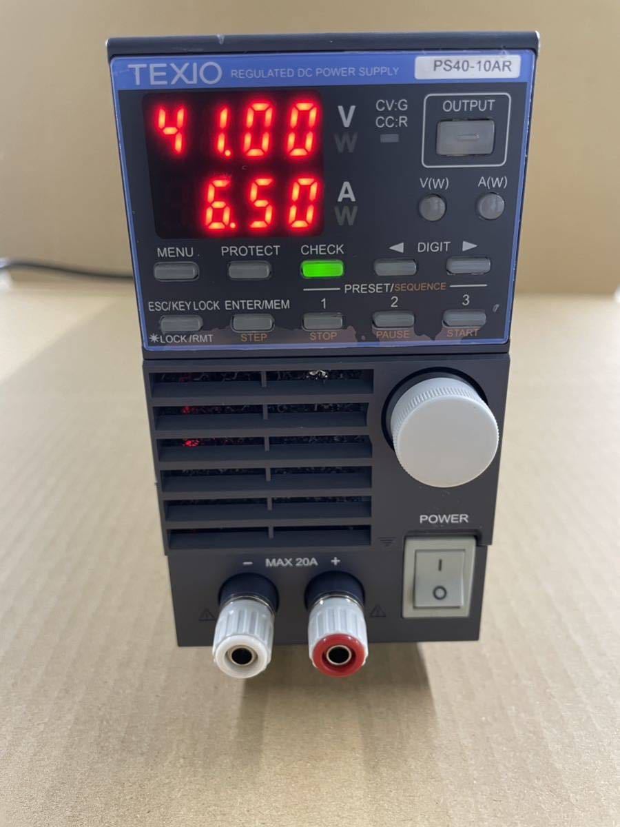 【目立った傷や汚れなし】TEXIO 直流安定化電源 PS40-10AR テクシオ 直流電源 スイッチング方式 中古 動作問題ありませんの落札 ...