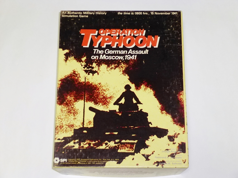 【傷や汚れあり】SPI／ホビージャパン OPERATION TYPHOON モスクワ侵攻作戦 日本語マニュアル付き シミュレーションボードゲームの落札情報詳細 - ヤフオク落札価格検索 オークフリー