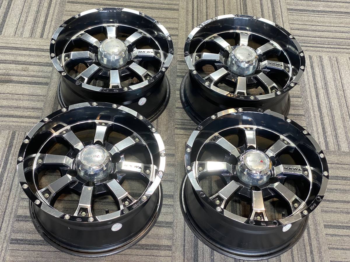 【傷や汚れあり】中古品 16インチ MKW MK-46 アルーミホイール4本セット 8.0J PCD139.7 ±0 ★18系ハイラックスサーフ ワイルド ボディーなど★の落札情報詳細 ...