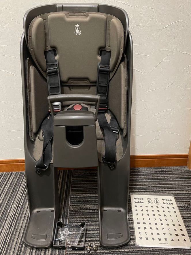 【目立った傷や汚れなし】ブリヂストン フロントチャイルドシート ビッケ モブdd・グリdd用 シートクッション付の落札情報詳細 ヤフオク