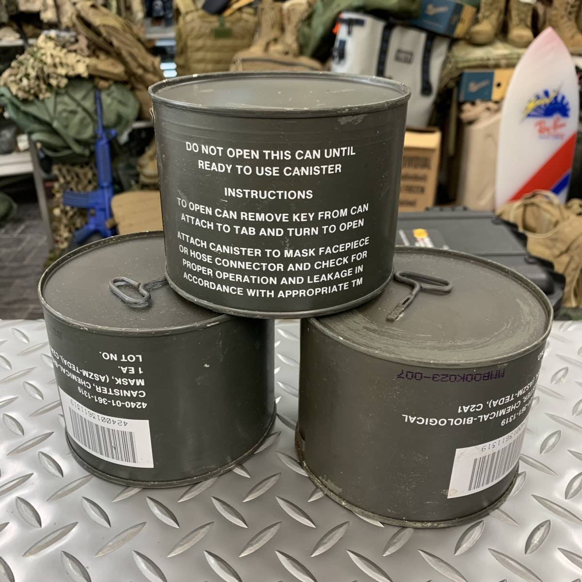 【未使用】米軍実物 M40/MCU-2 C2A1-Canister ガスマスクキャニスター avon s10の落札情報詳細 - ヤフオク落札 ...