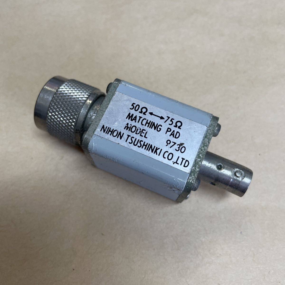 【傷や汚れあり】【動作精度未確認品】日本通信機 インピーダンス変換マッチングパッドMATCHING PAD 50Ω→75Ω Model ...