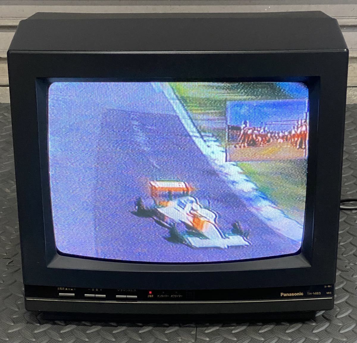 【やや傷や汚れあり】【通電】OK Panasonic パナソニック カラーテレビ ブラウン管 テレビ レトロ 映像機器 昭和 ブラウン管テレビ ...