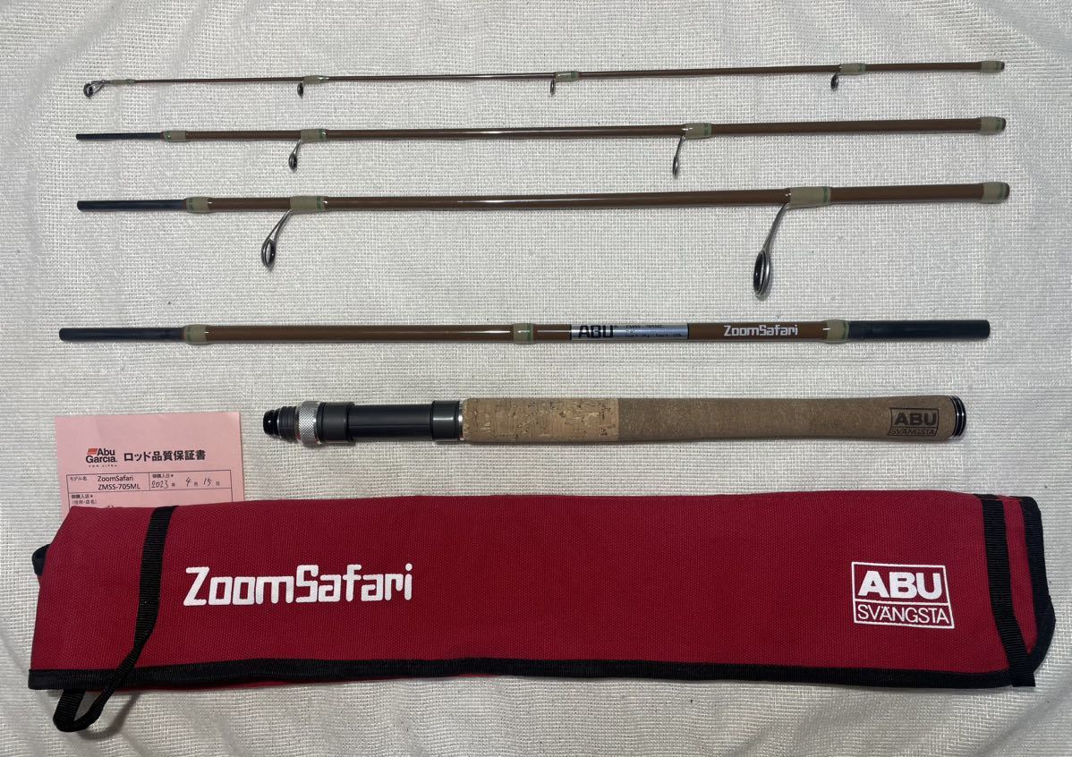【やや傷や汚れあり】Abu Garcia ズームサファリ ZMSC-464L アブガルシア Zoom Safari 4ピースロッドの落札情報 ...