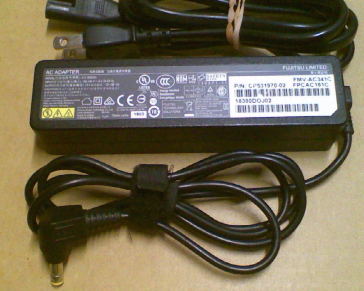 【目立った傷や汚れなし】FUJITSU 19V3.42A FMV-AC341C ACアダプタ-の落札情報詳細 - ヤフオク落札価格検索 オークフリー