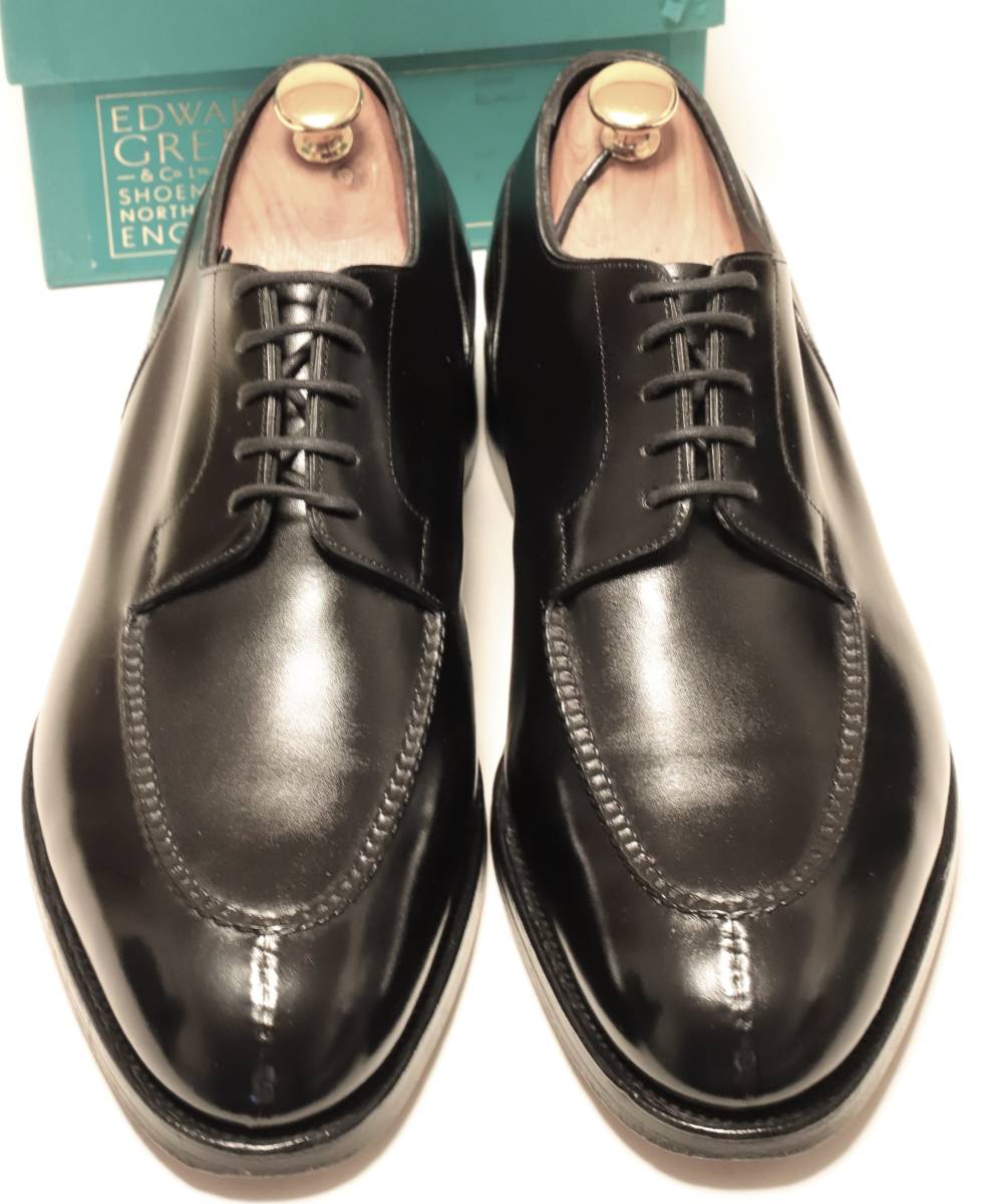 【目立った傷や汚れなし】最高峰！EDWARD GREEN DOVER（エドワードグリーン ドーバー） 8.5(表記8.5 9) 26.5～27cm相当 F202 ブラック ジョンロブ好きへの ...