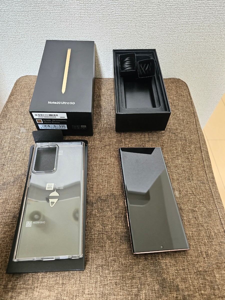 【未使用に近い】美品 全付属品有り Galaxy Note20 Ultra 5G SCG06 6.9インチ メモリー12GB ストレージ ...