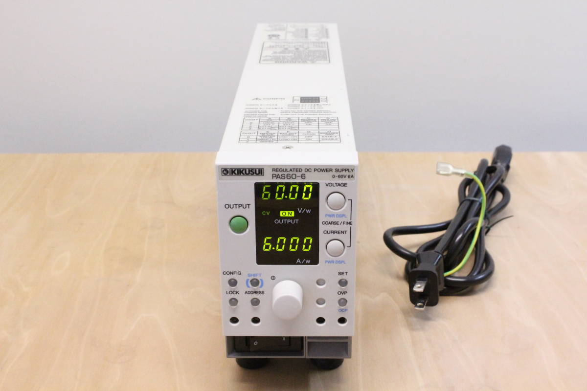 【傷や汚れあり】動作品 PAS60-6 KIKUSUI 直流安定化電源 菊水 キクスイ 中古 管k335125w237k9の落札情報詳細 ...