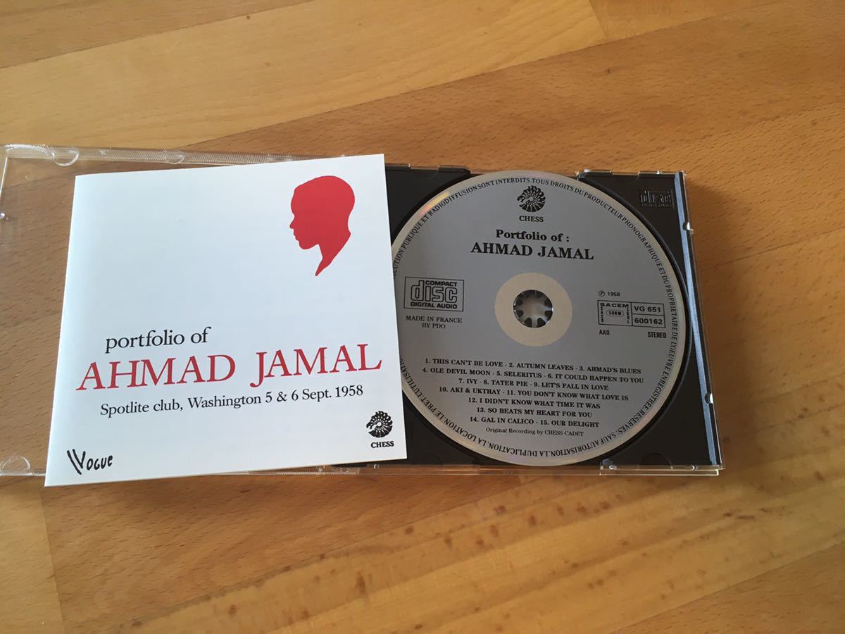 【目立った傷や汚れなし】（仏蘭西盤／グレー盤）Portfolio Of Ahmad Jamal(Made in France by PDO)フランス／全面アルミ蒸着／Full Silver ...